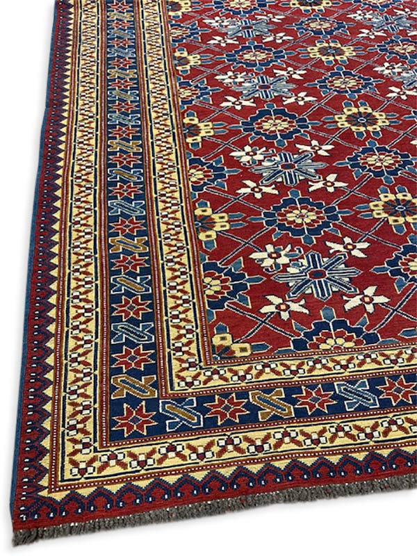Hand Knotted Afghan Sumac Rug